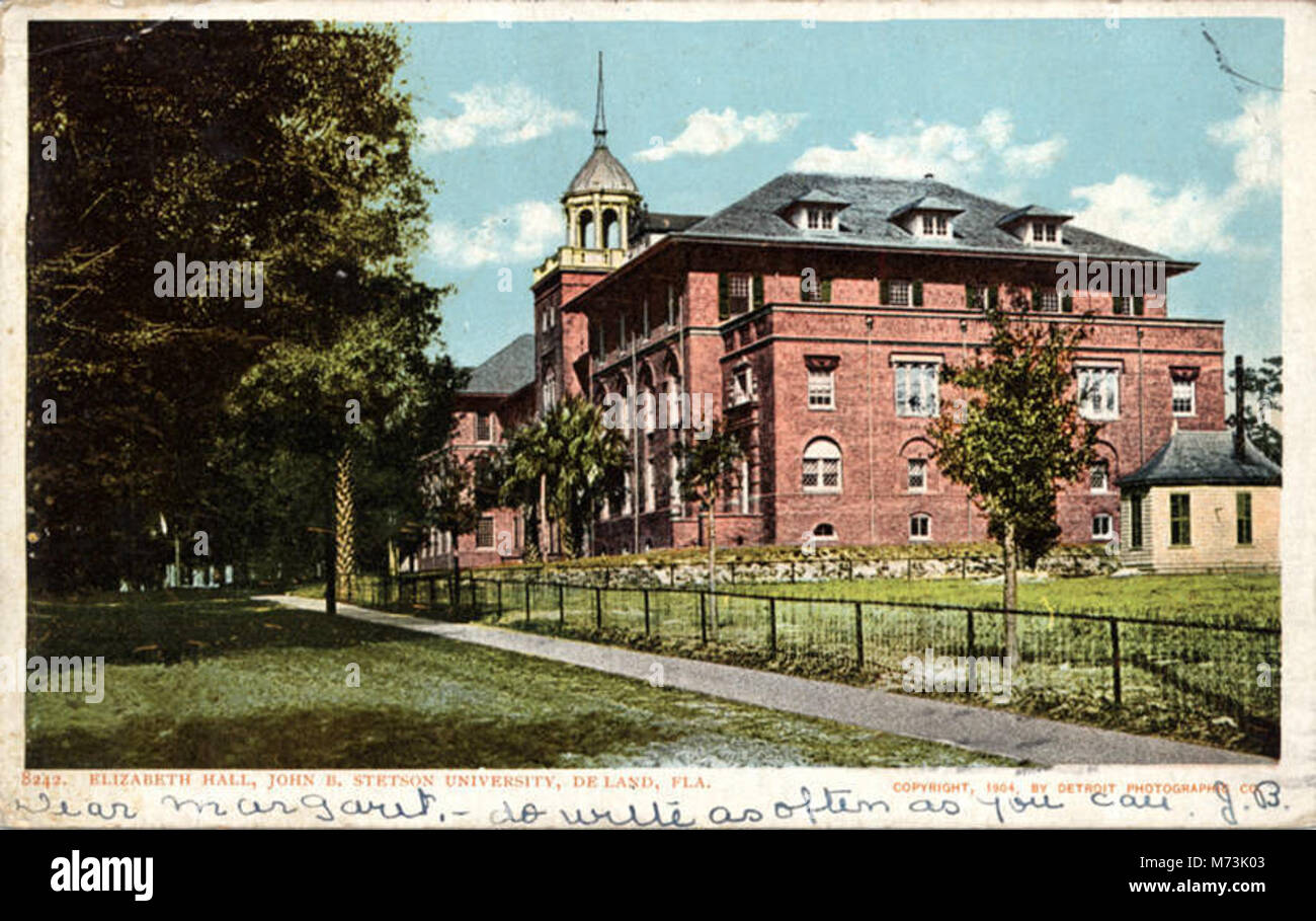 A photograph of Elizabeth Hall at John B. Stetson University in DeLand ...