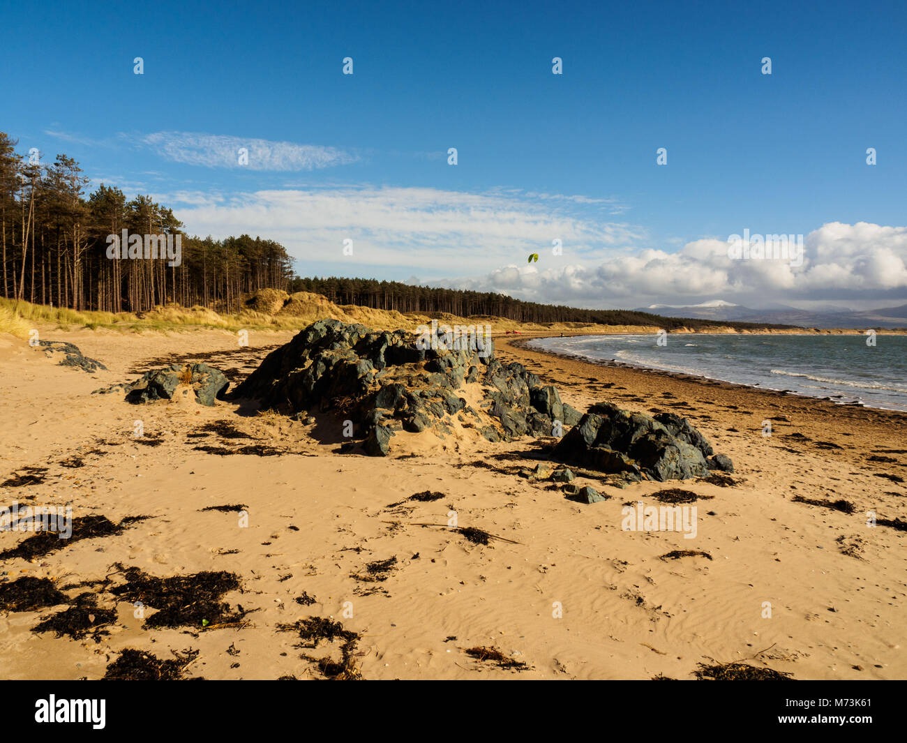 Newborough Warren Beach, Anglesey, Wales Stock Photo - Alamy