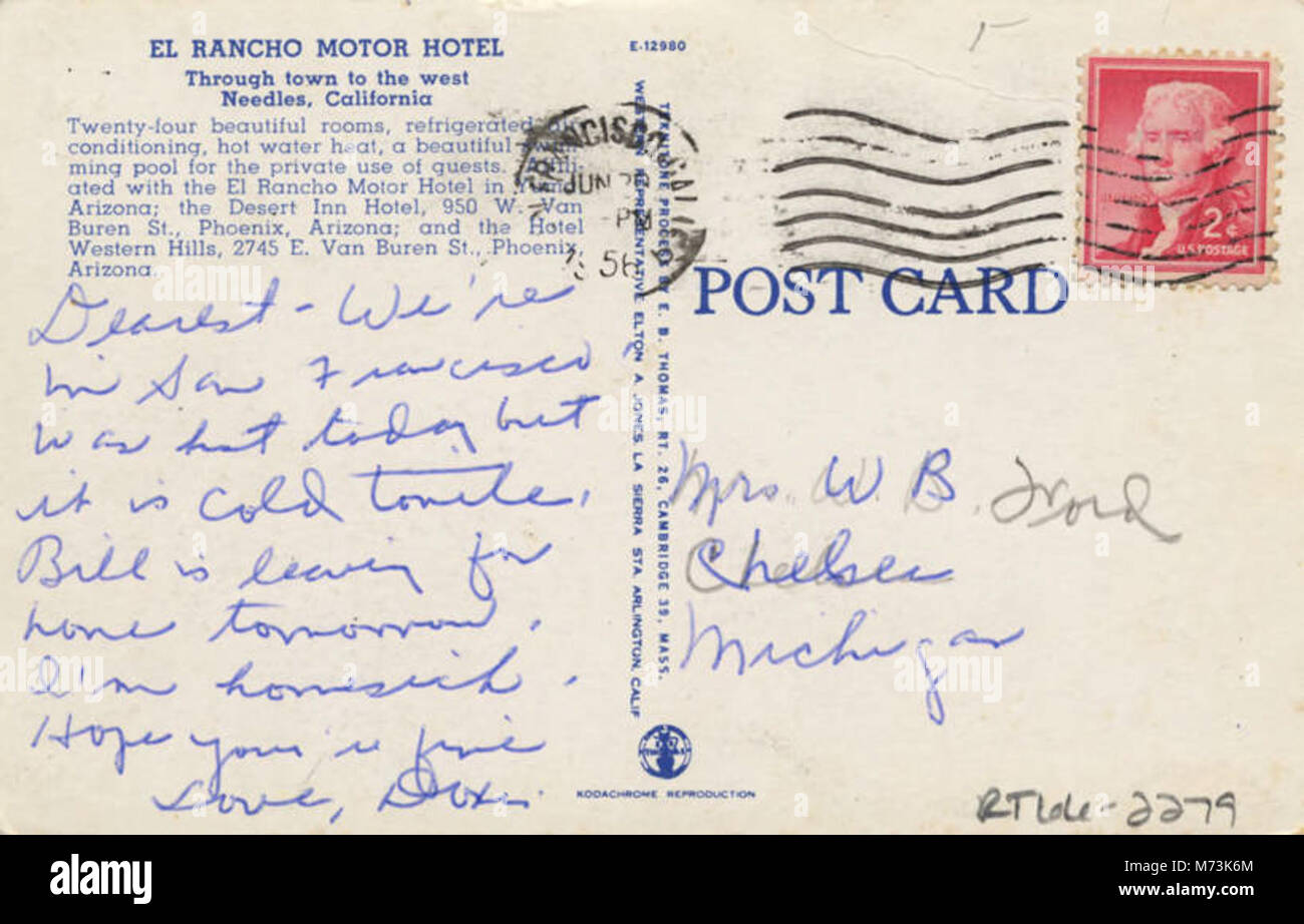El Rancho Motor Hotel (NBY 437621 Stock Photo - Alamy