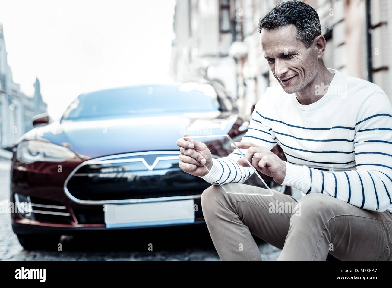 Man using street parking hi-res stock photography and images - Alamy