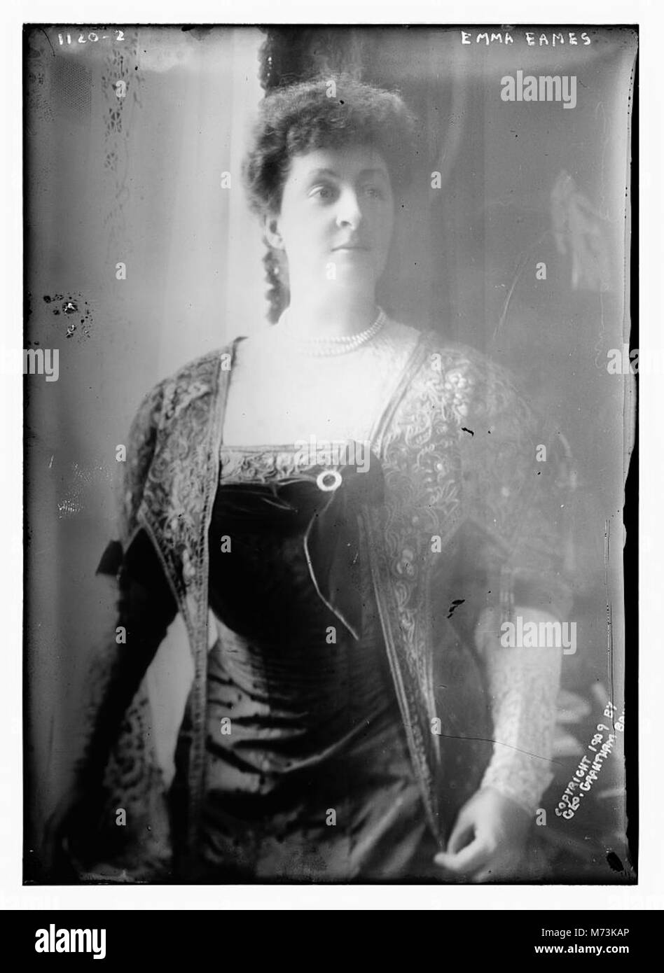 A photograph of Emma Eames, an American opera singer renowned for her ...