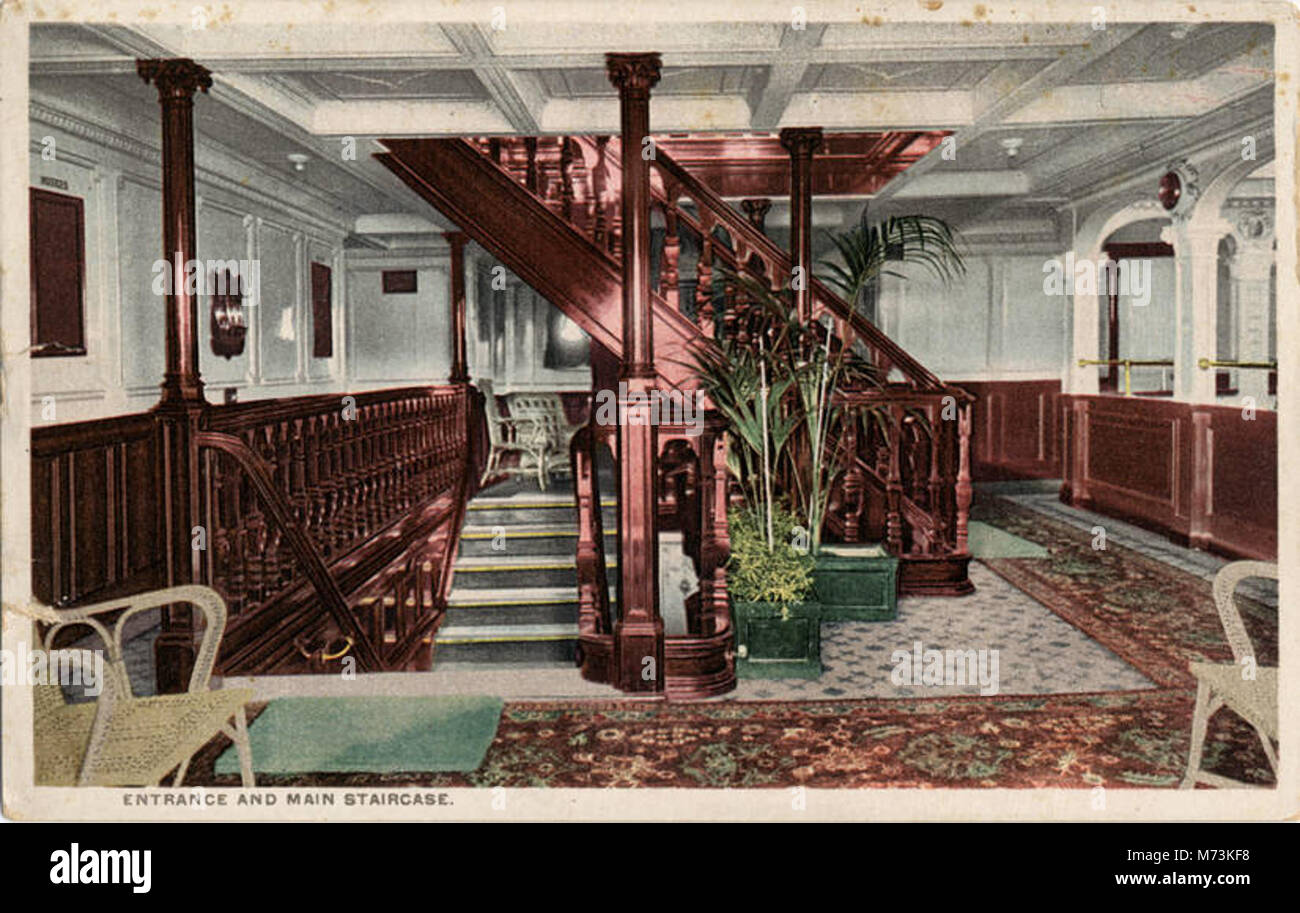 Ship interior staircase hi-res stock photography and images - Alamy