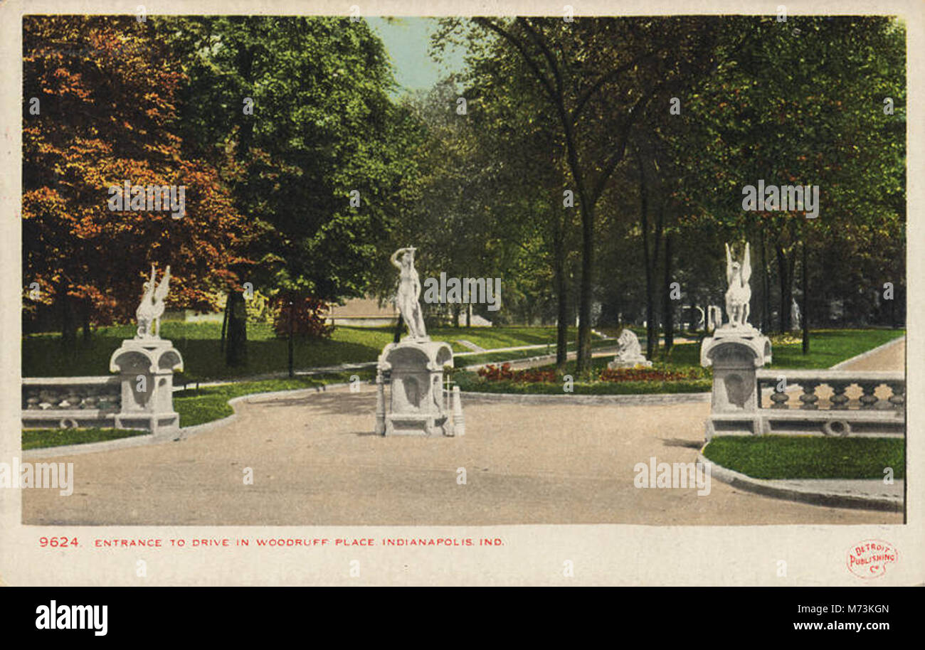 This image depicts the entrance to Woodruff Place, a historically ...