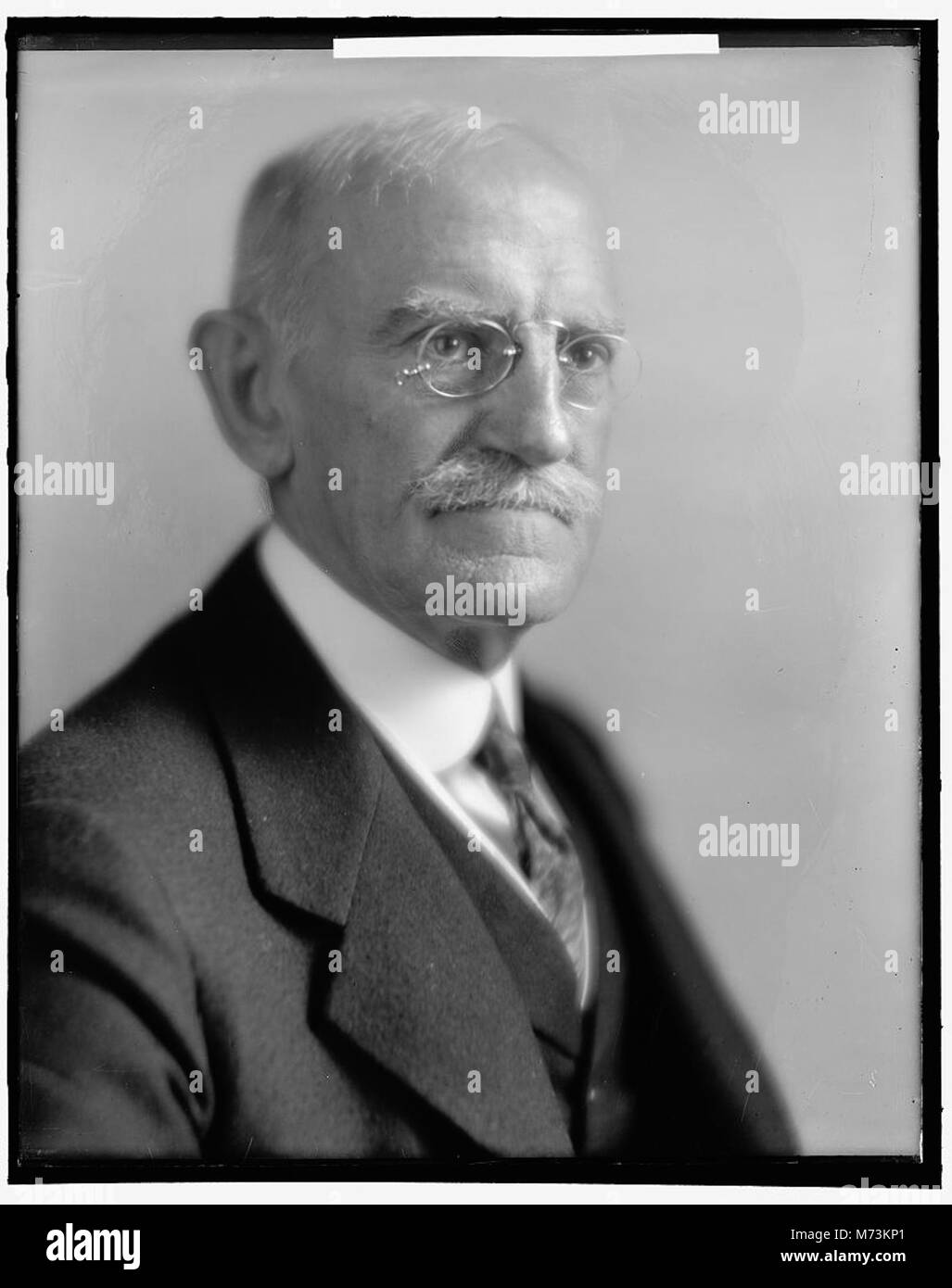 A formal portrait of Richard Ernst, a U.S. Senator. The image ...