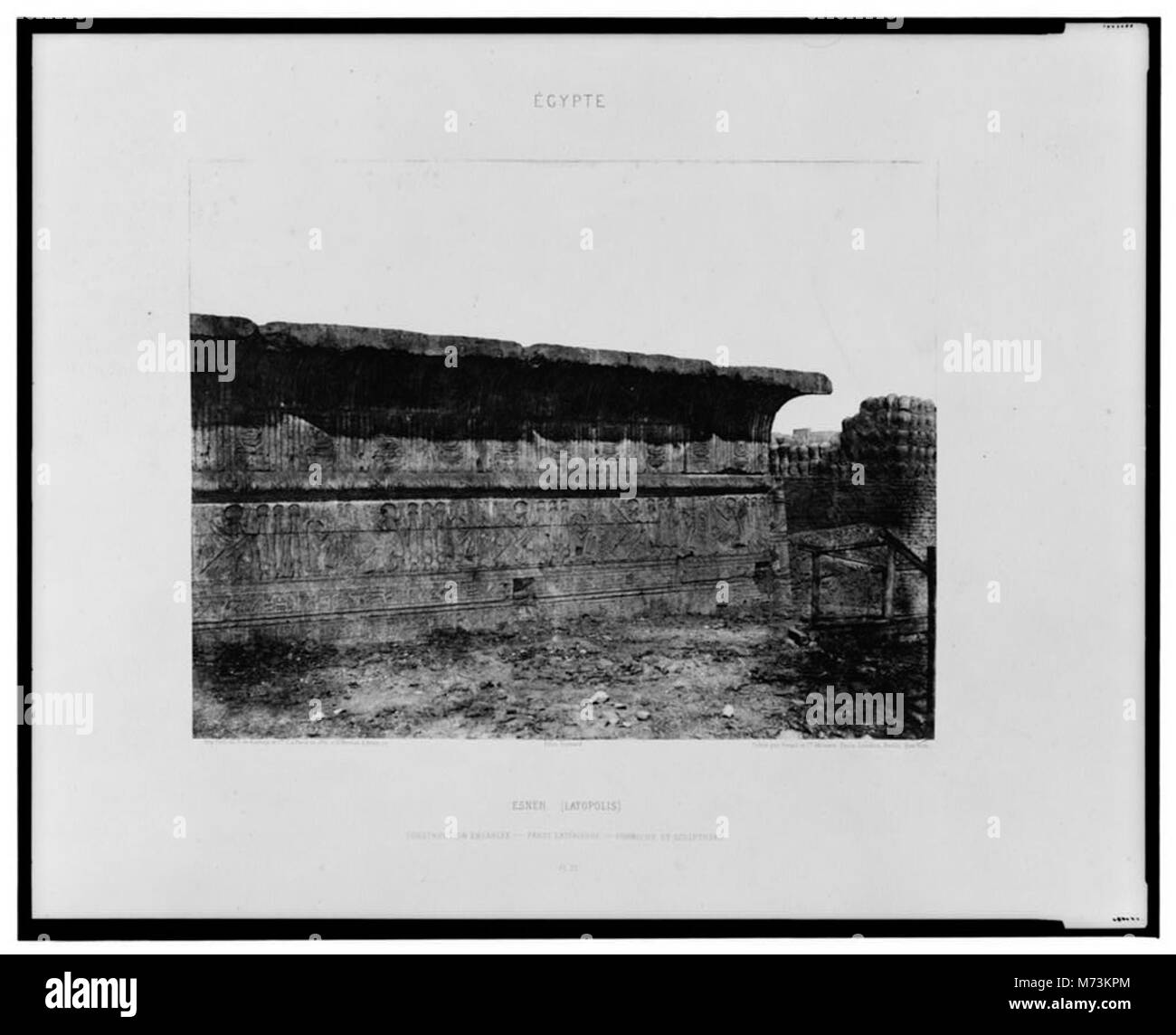 Egyptian cornice Black and White Stock Photos & Images - Alamy