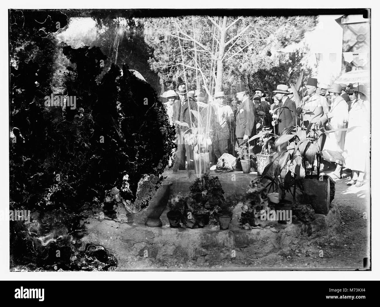 A historical image of the Ain Farah water supply system, highlighting ...