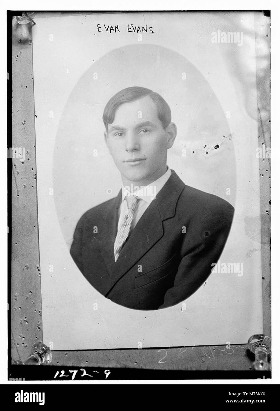 Evan Evans, an individual captured in a historical photograph, whose ...
