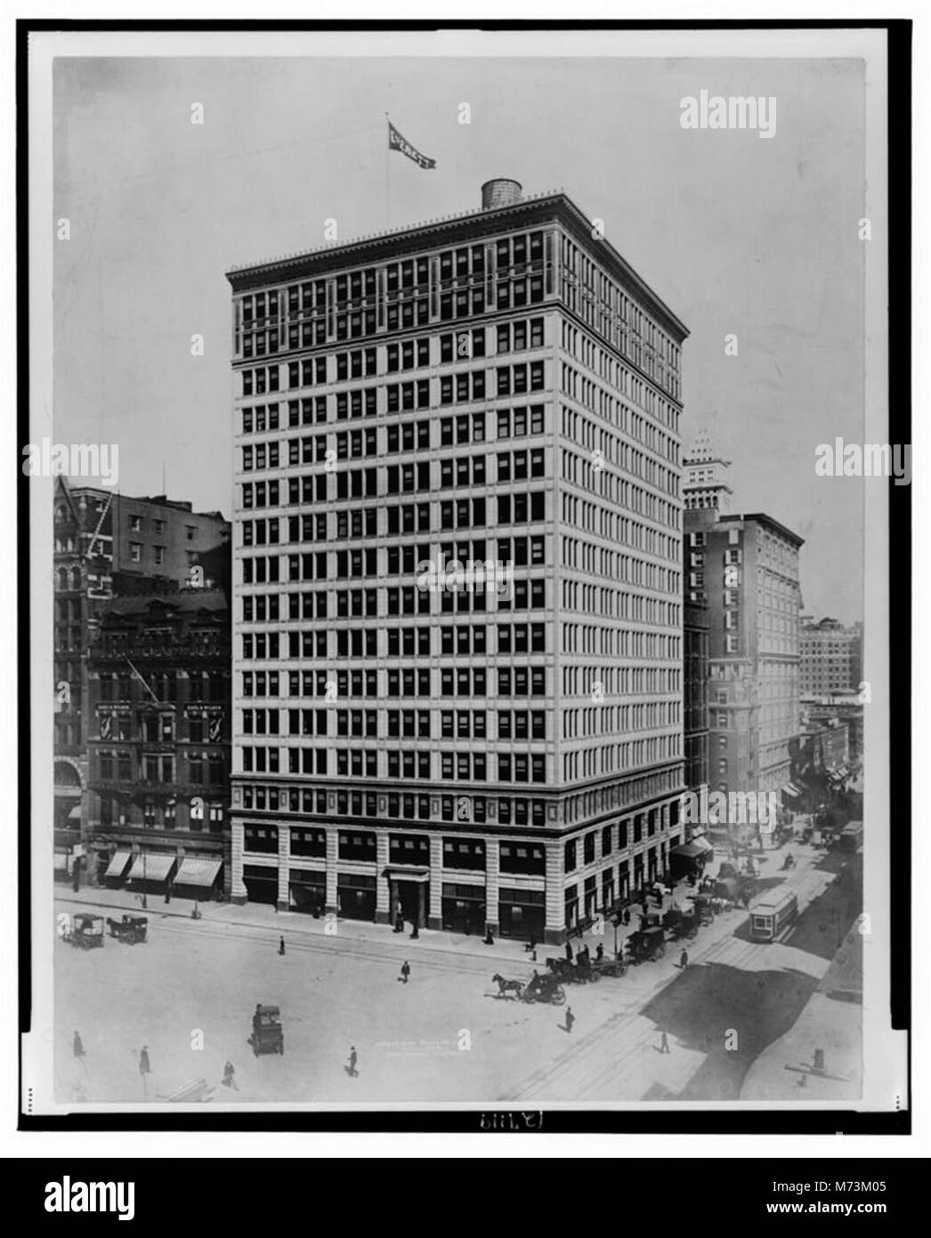 A photograph of the Everett Building located at the corner of 4th ...