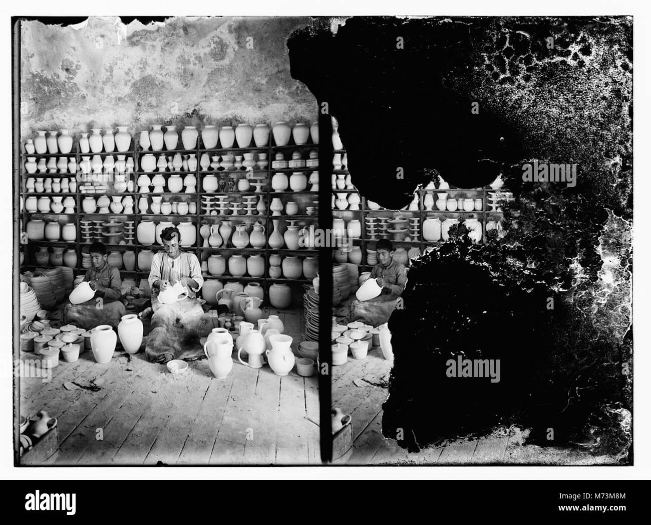 A collection of faience pottery, highlighting its intricate designs and ...