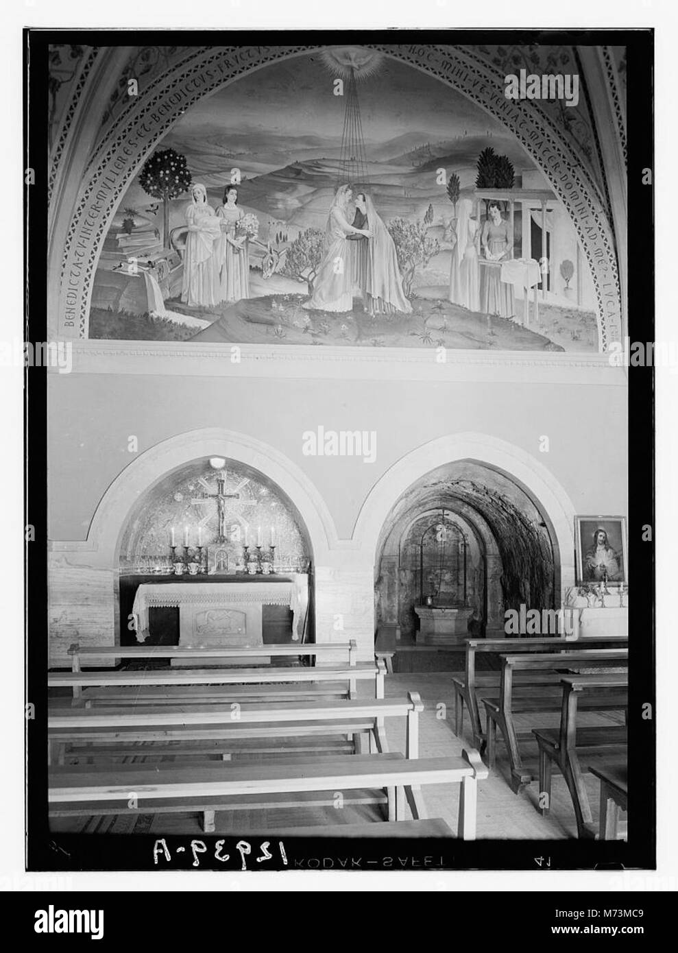 The Church of Elizabeth's Visitation in Ain Karim, Israel, is a sacred ...
