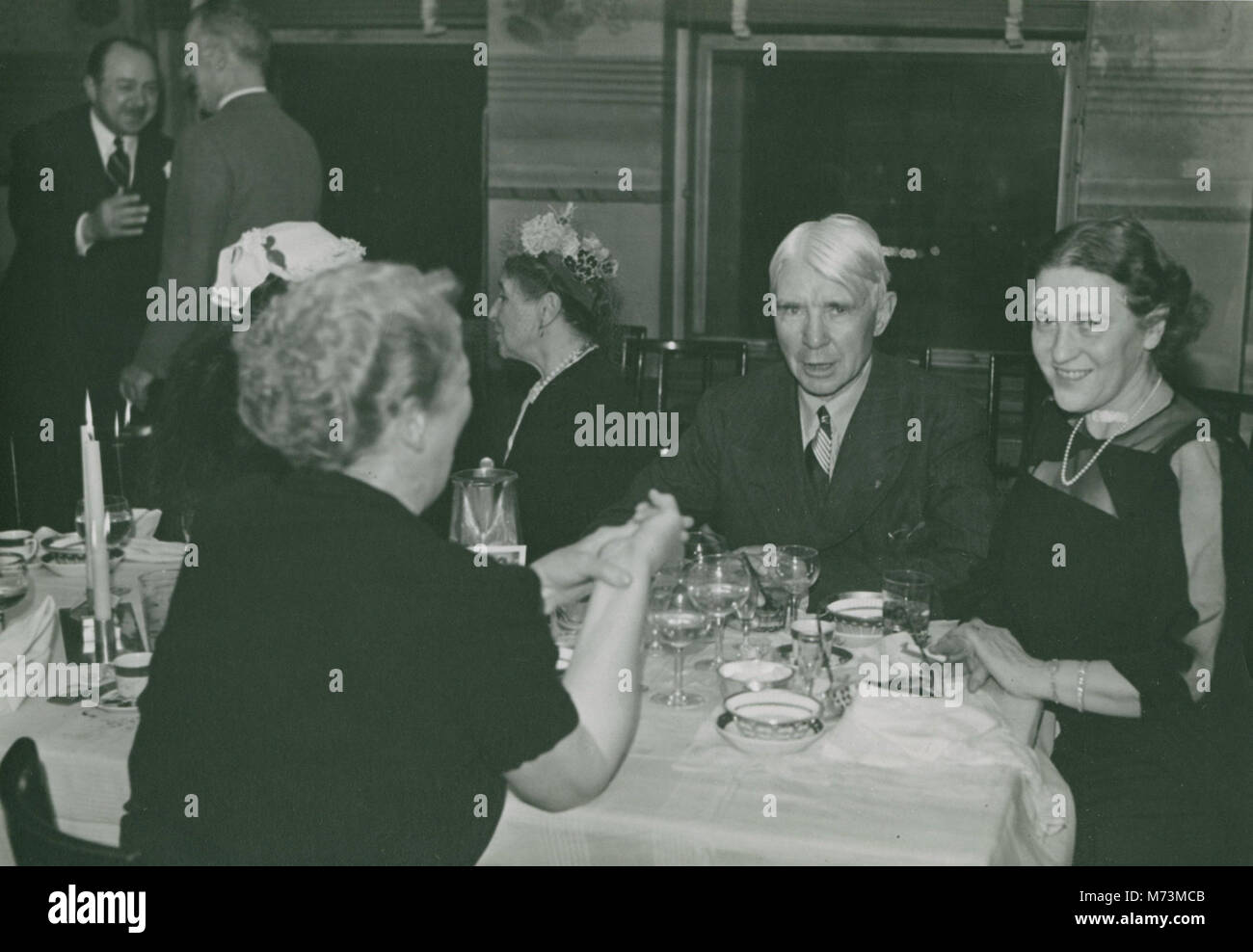 In the 1950s, writer Fanny Butcher is photographed with Carl Sandburg ...