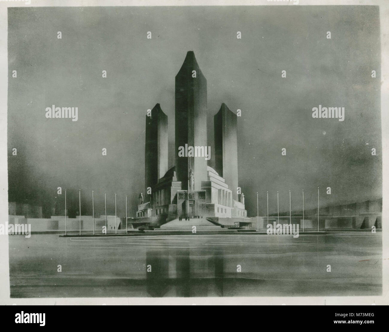 A photograph of the Federal Building at the Century of Progress ...