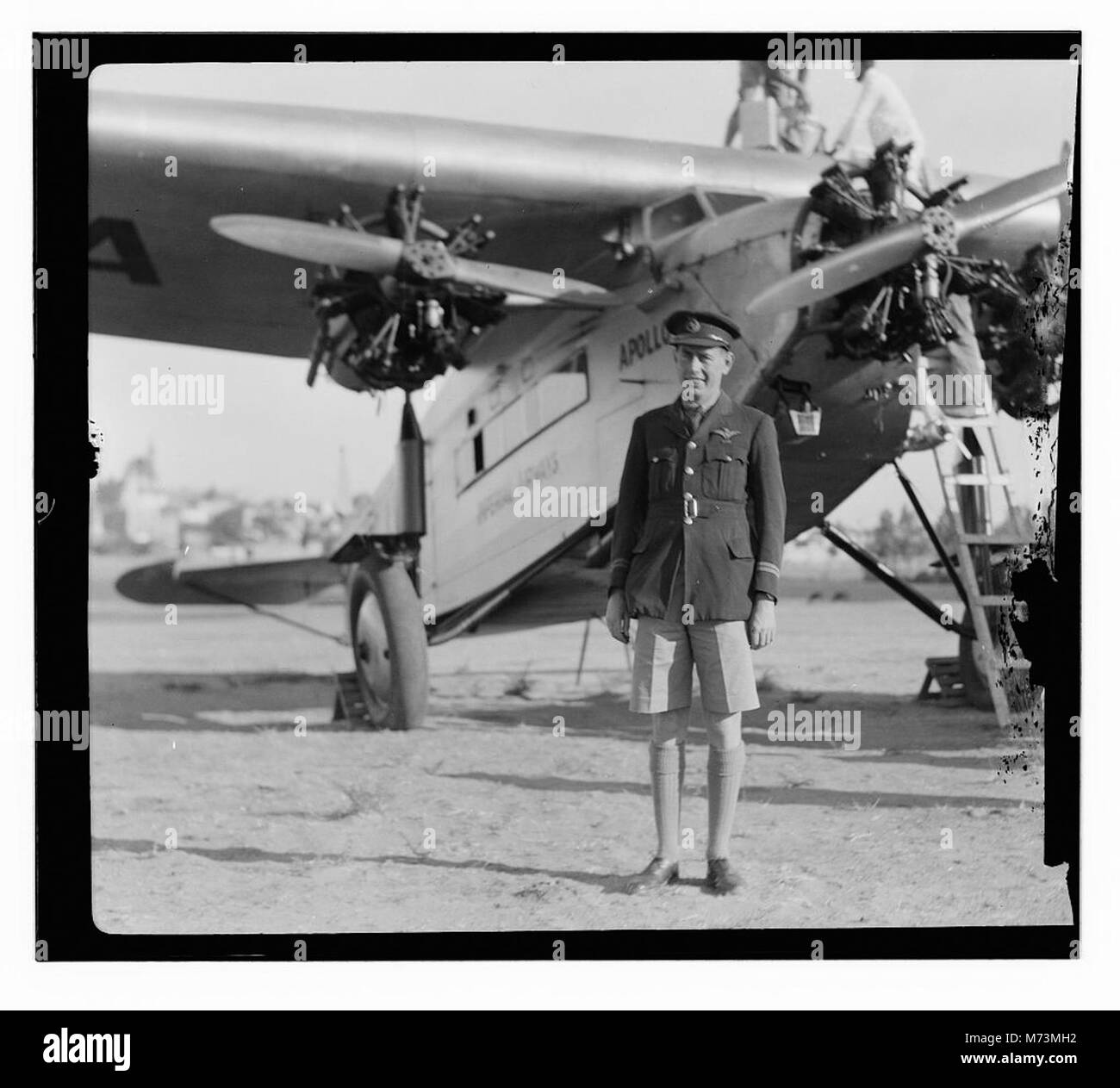 This image features the Apollo aircraft and its pilot, likely ...