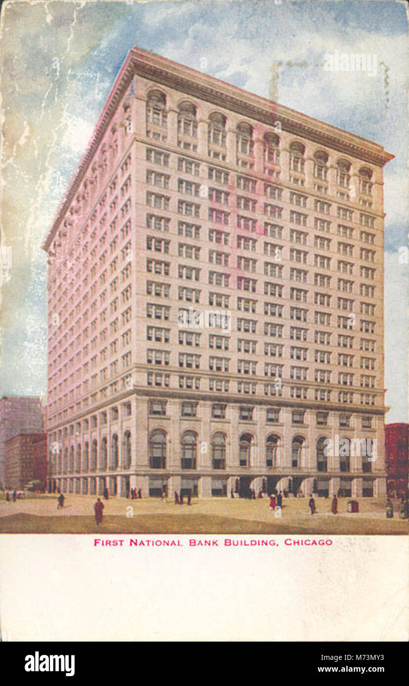 The First National Bank Building in Chicago, an iconic skyscraper ...