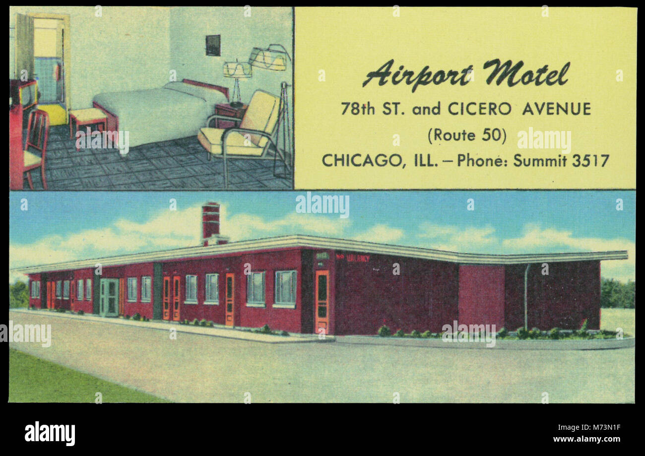 Airport Motel, Chicago, Ill. (NBY 8198 Stock Photo - Alamy