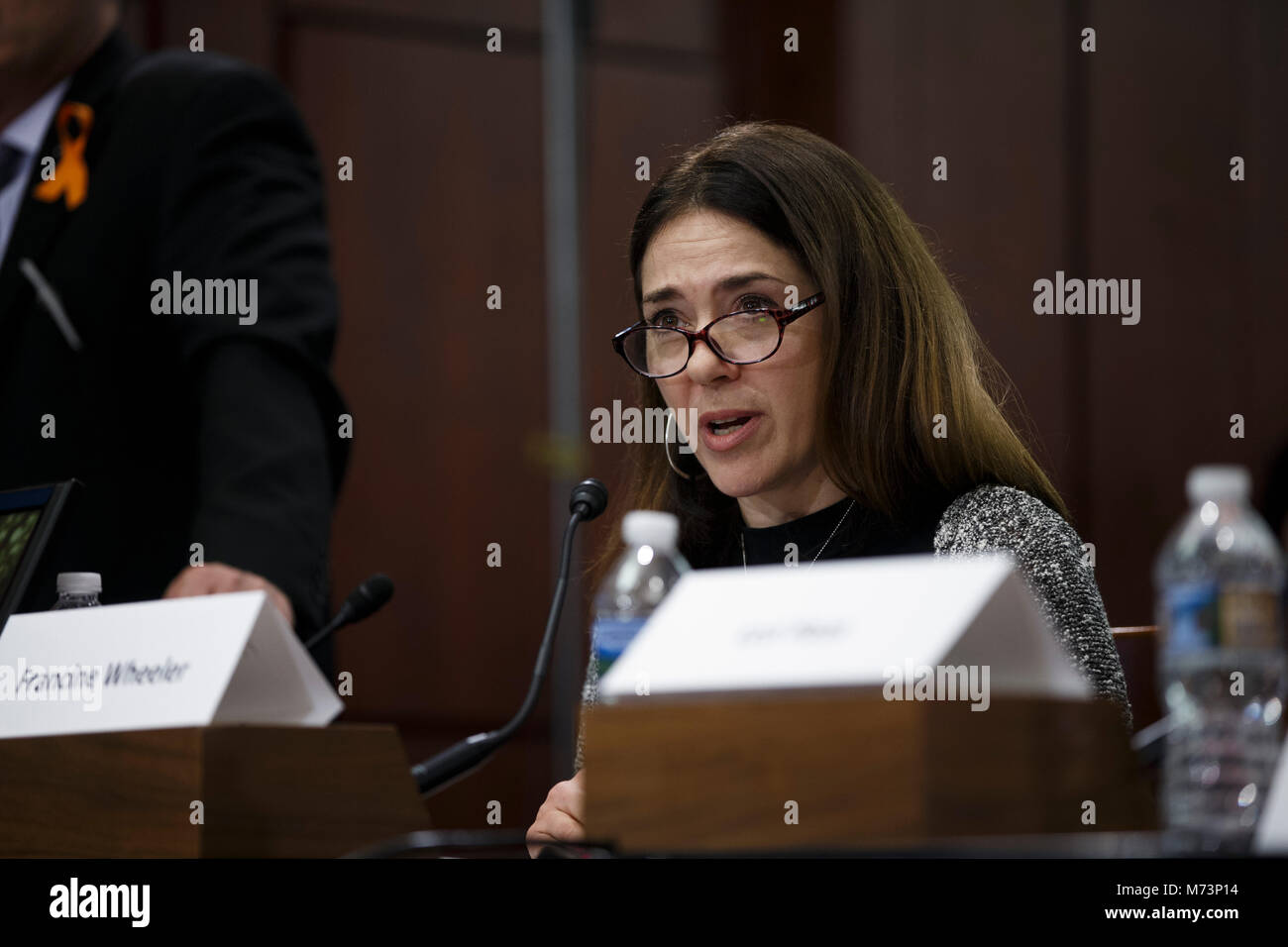 Washington, USA. 07th Mar, 2018. Francine Wheeler, the mother of six ...