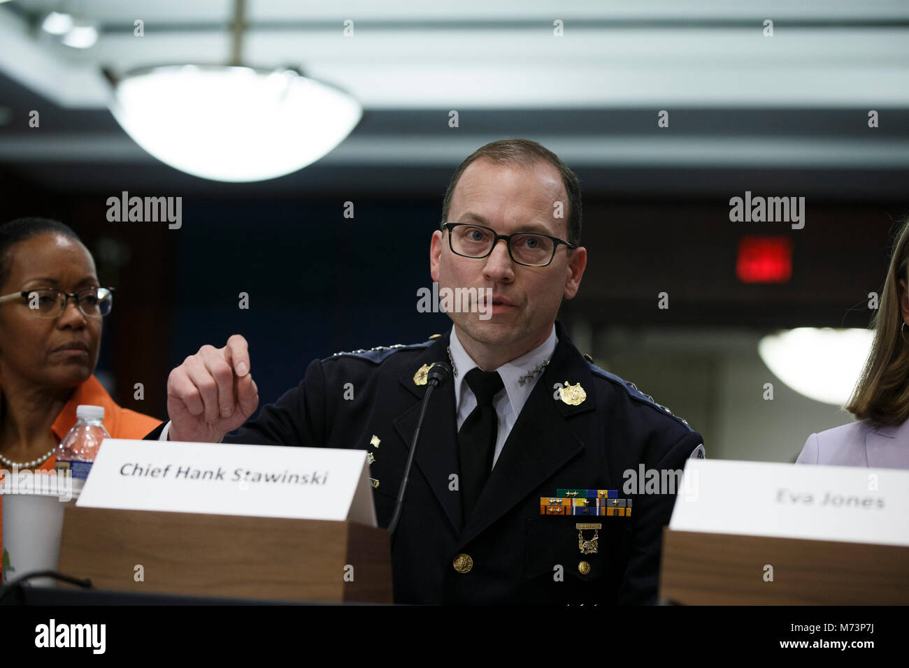 Prince George's County Maryland Police Chief Hank Stawinski speaks to ...