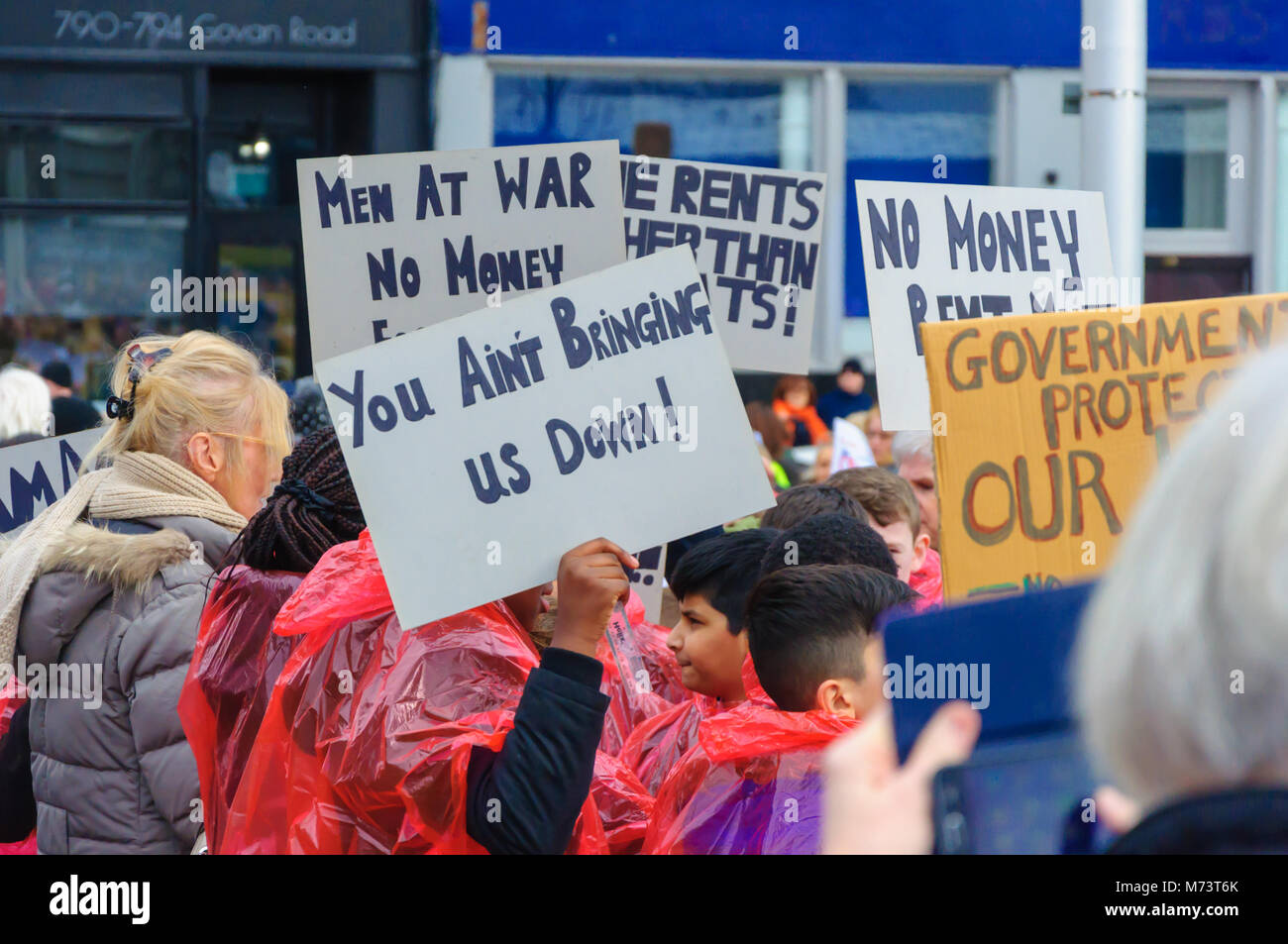 Glasgow, Scotland, UK. 8th March, 2018: On International Women's Day a ...