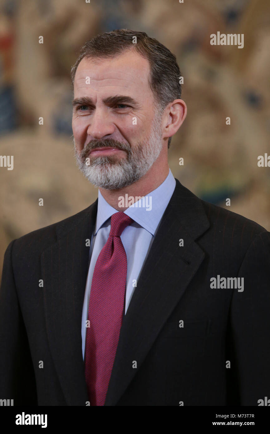 Spanish King Felipe VI during the "II Foro Iberoamericano MIPYME" on ...