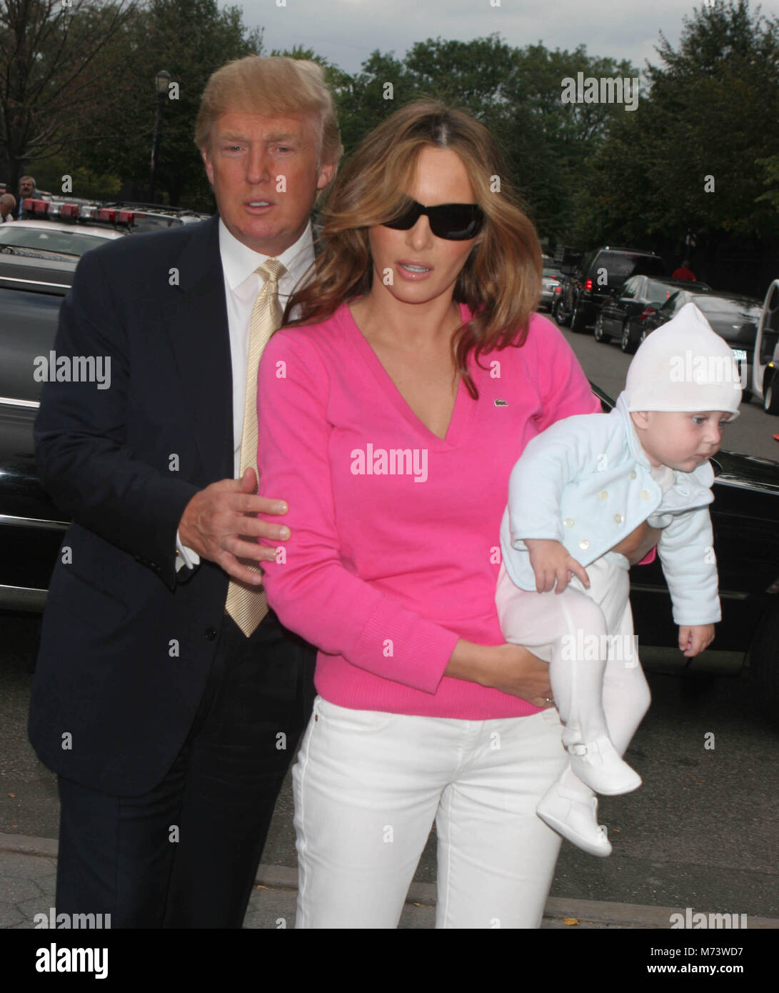 DONALD & MELANIA TRUMP AND BABY BARRON 2006 Photo By John Barrett ...