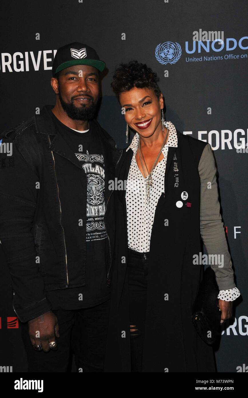 Los Angeles, CA, USA. 7th Mar, 2018. Michael Jai White, Gillian White ...