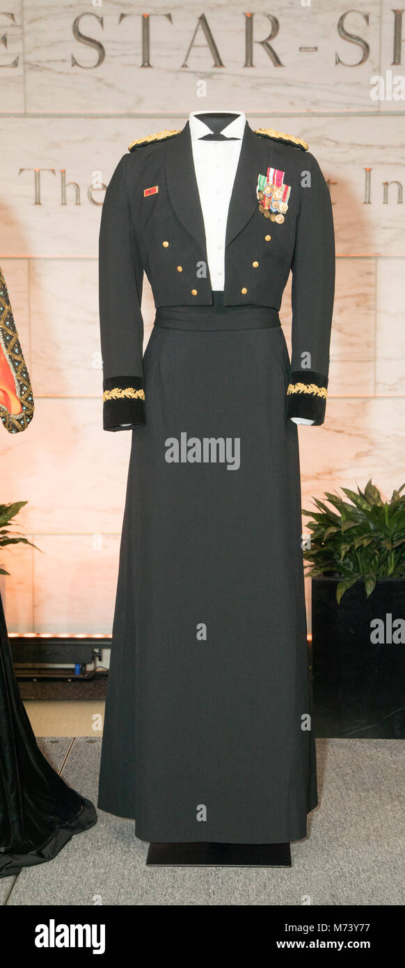 On display at the Smithsonian are outfits representing historic women ...