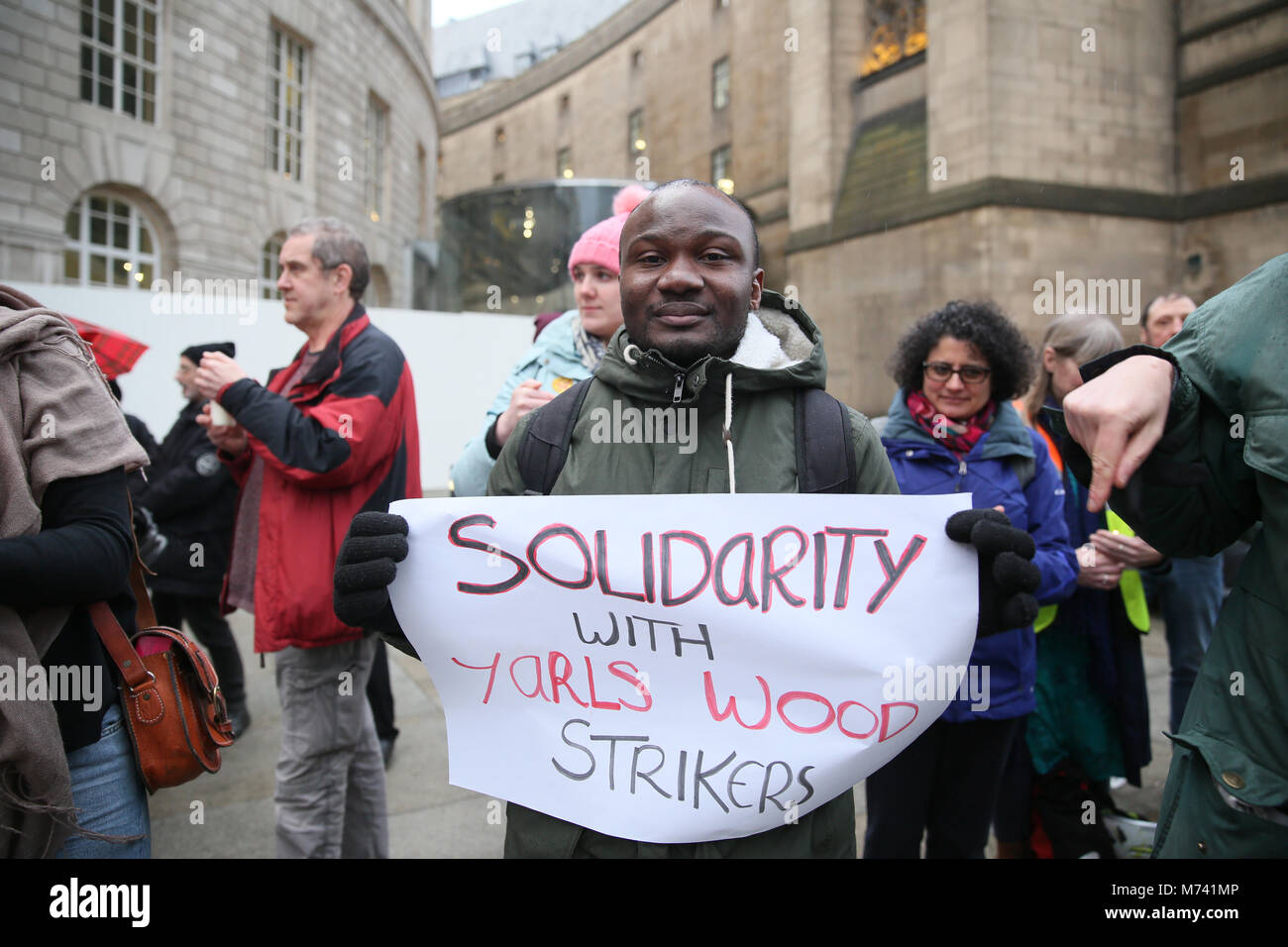 Yarlswood, Manchester. 8th Mar, 2018. A "Solidarity with Yarlswood ...