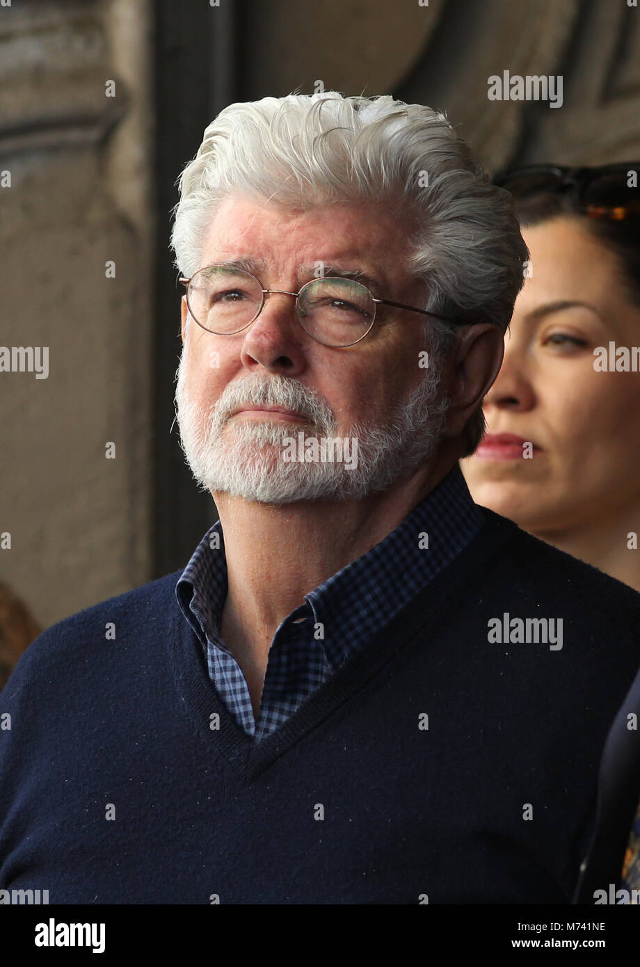 Los Angeles, Ca, USA. 8th Mar, 2018. George Lucas at the Hollywood Walk ...