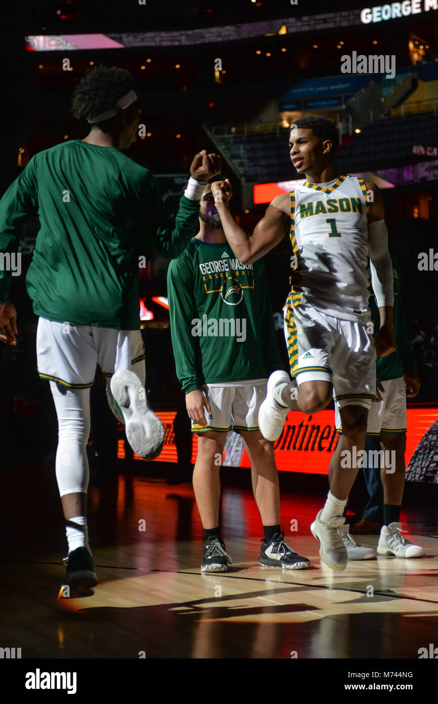 Washington, DC, USA. 8th Mar, 2018. JUSTIN KIER (1) is introduced to ...