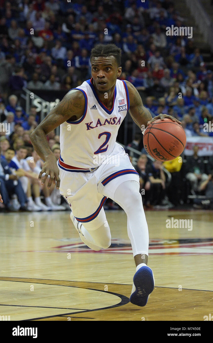 Kansas jayhawks guard lagerald vick 2 hi-res stock photography and ...