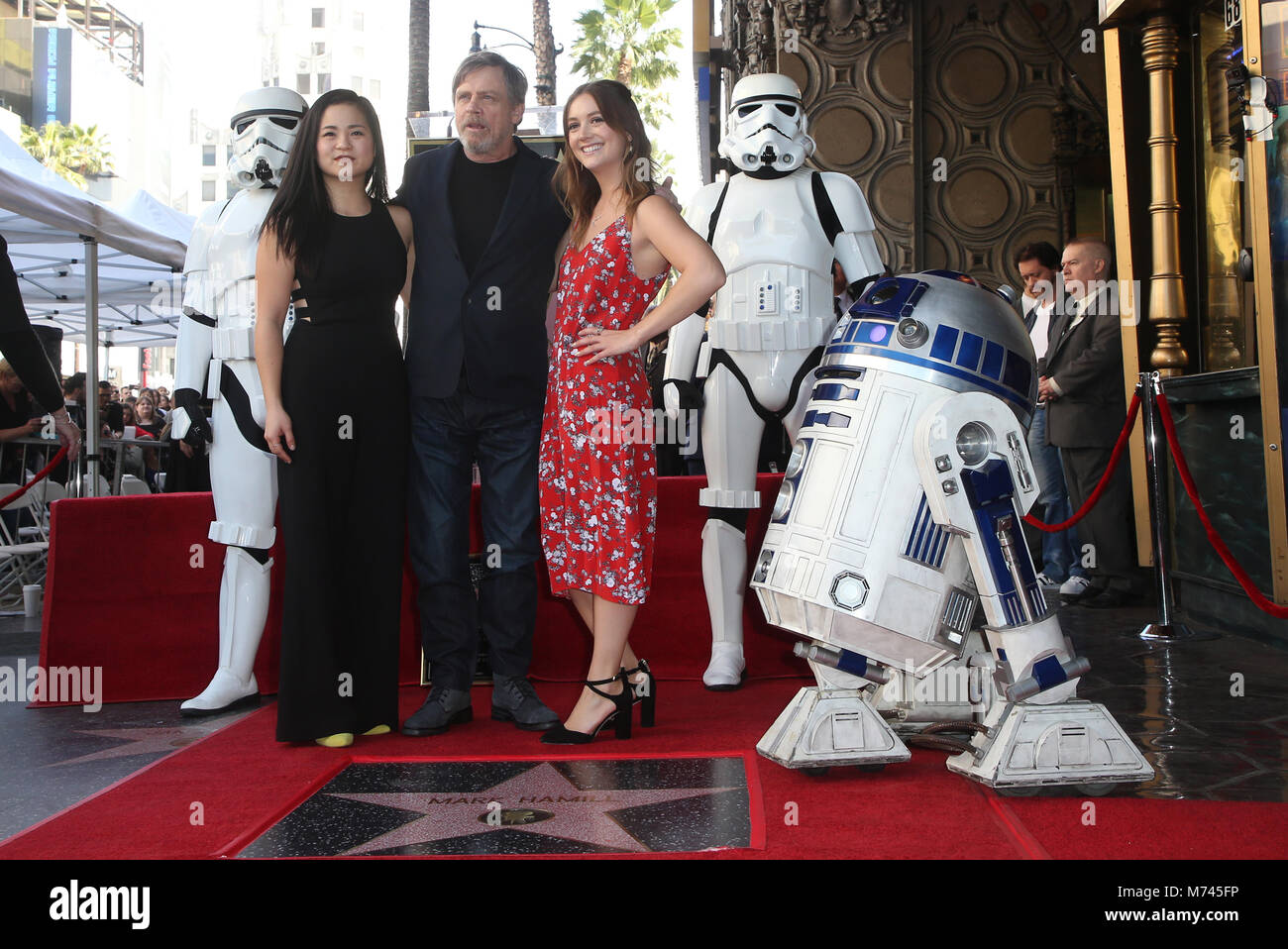 Hollywood, Ca. 8th Mar, 2018. Kelly Marie Tran, Mark Hamill, Billie ...