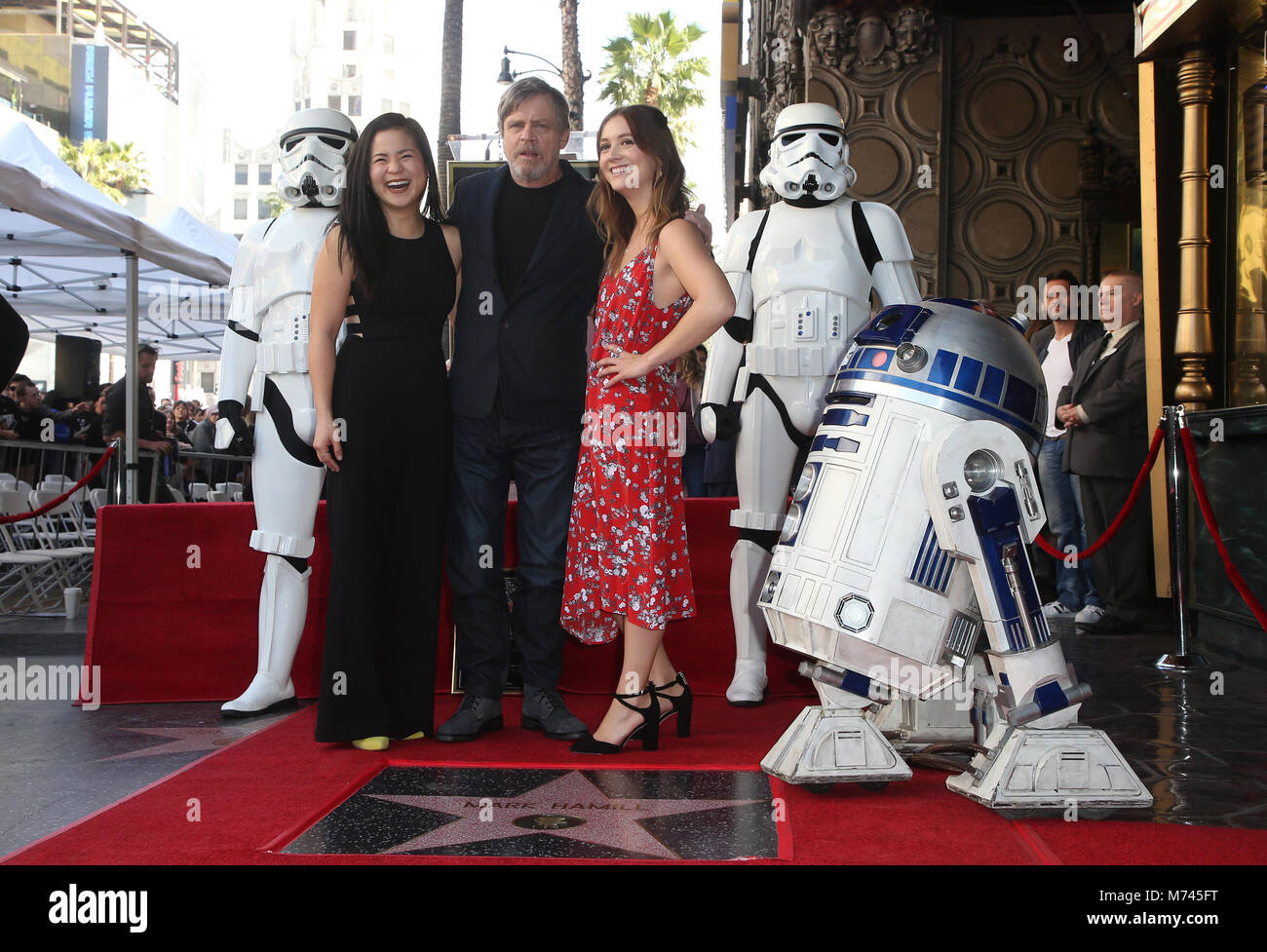 Hollywood, Ca. 8th Mar, 2018. Kelly Marie Tran, Mark Hamill, Billie ...
