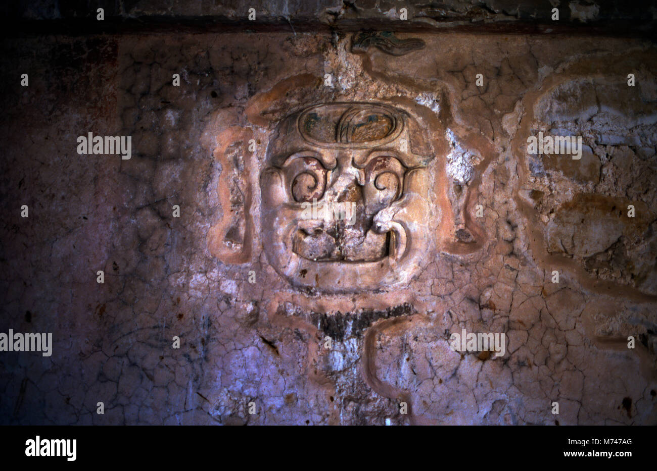 Carved into an inner wall of the palace at Palenque, it is unclear ...