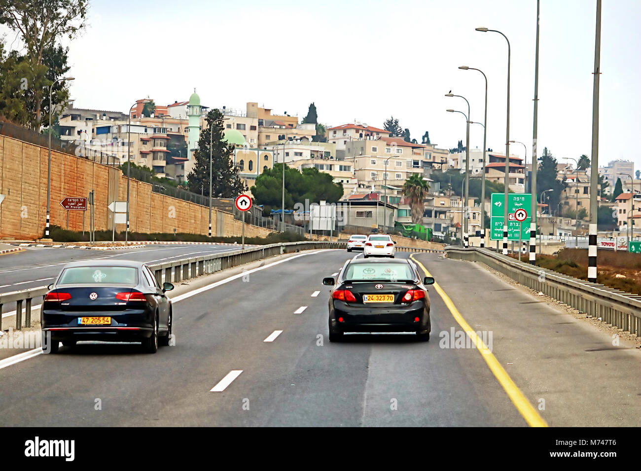 ISRAEL - SEPTEMBER 21, 2017: View of road in Israel Stock Photo - Alamy