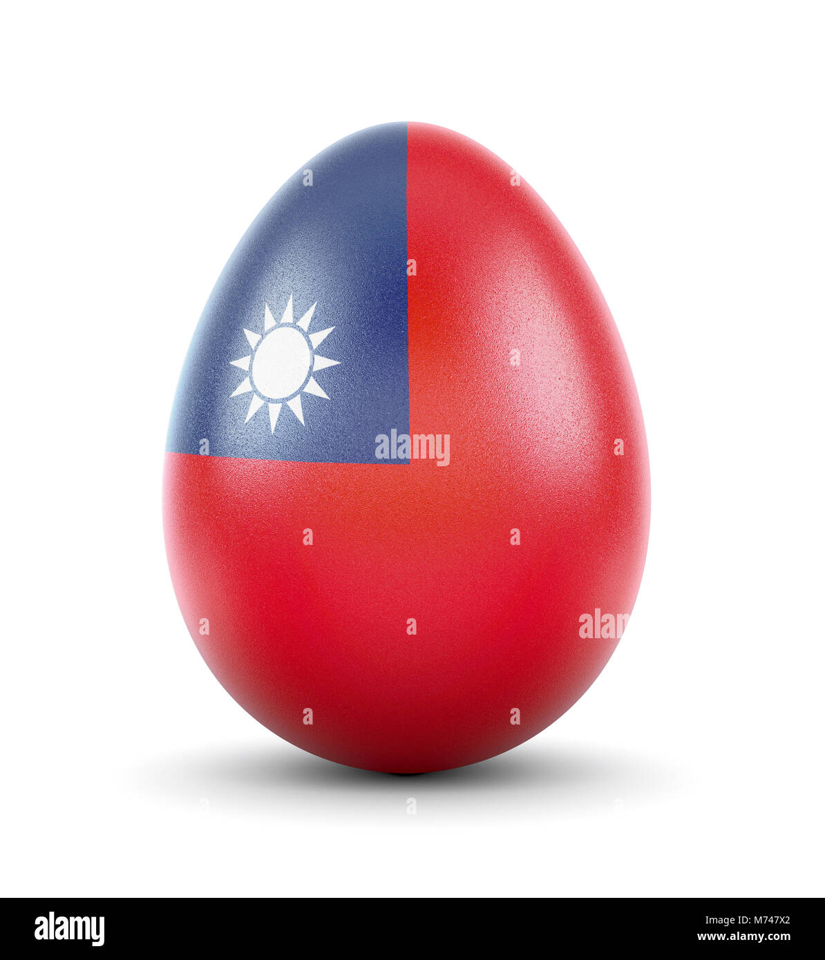 High quality realistic rendering of an glossy egg with the flag of ...