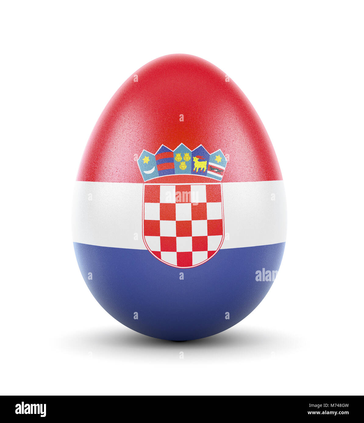 High quality realistic rendering of an glossy egg with the flag of ...