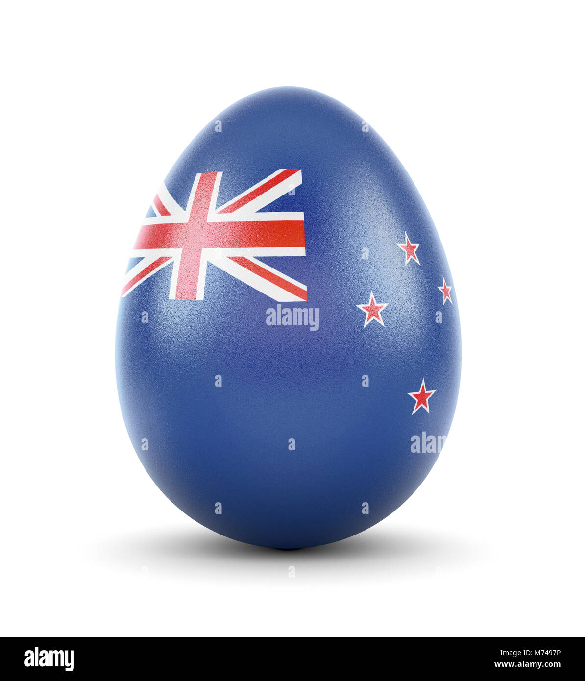 High quality realistic rendering of an glossy egg with the flag of New ...