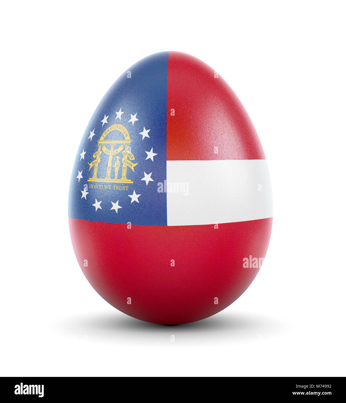 High quality realistic rendering of an glossy egg with the flag of ...