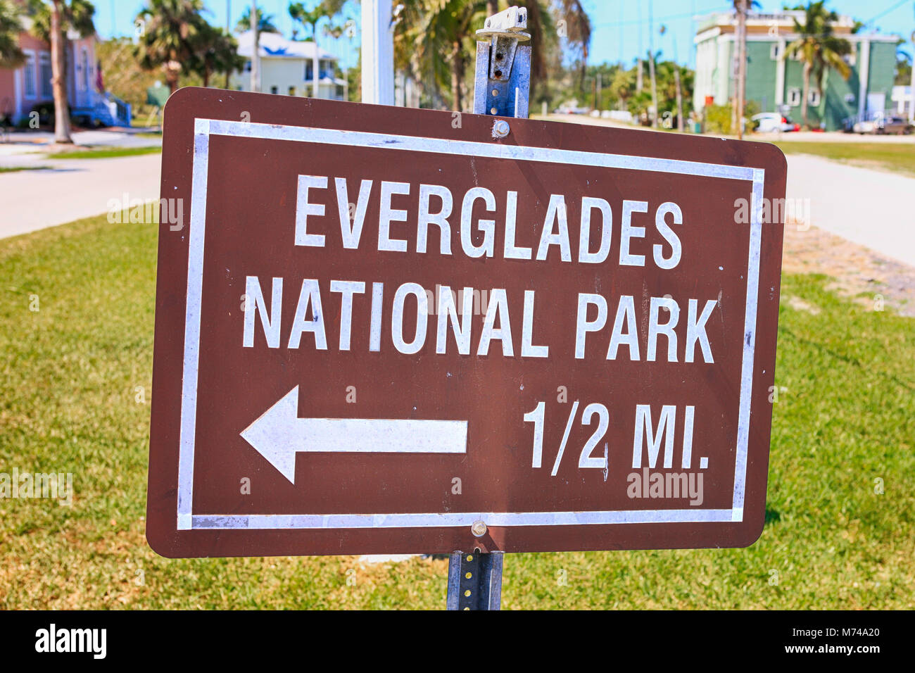 Everglades national park sign florida hi-res stock photography and ...