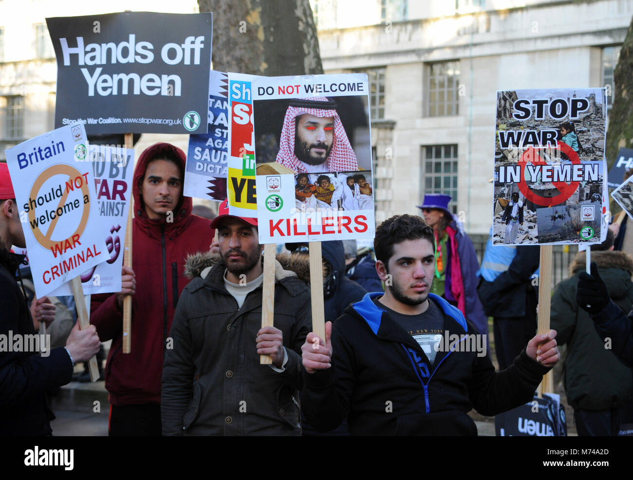 Whitehall protest about Mohammad bin Salmanvisit to No 10 Downing ...