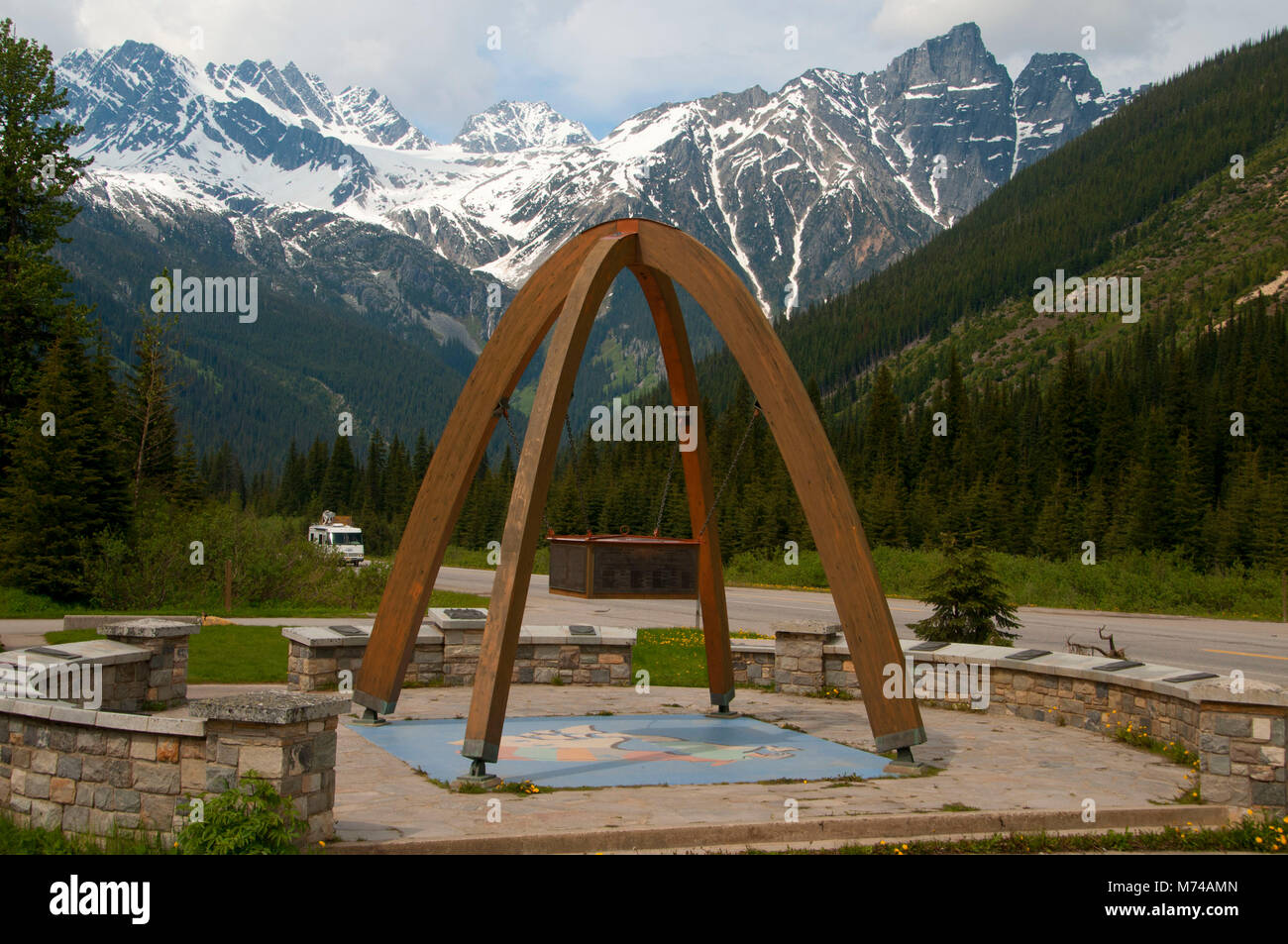 Trans-Canada Highway monument, Rogers Pass National Historic Site ...