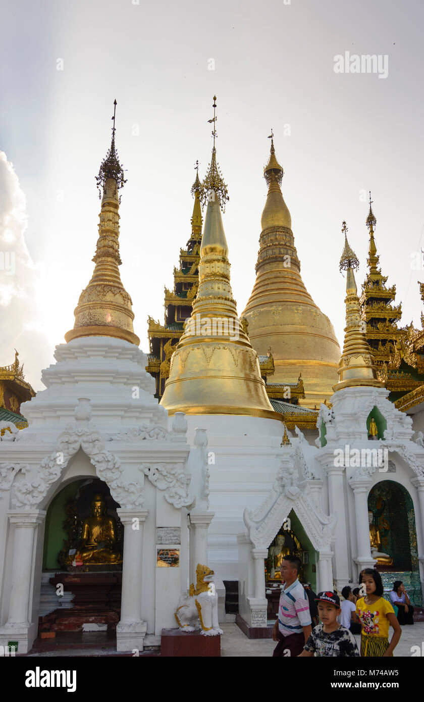 Yangon (Rangoon): Shwedagon Pagoda, , Yangon Region, Myanmar (Burma ...