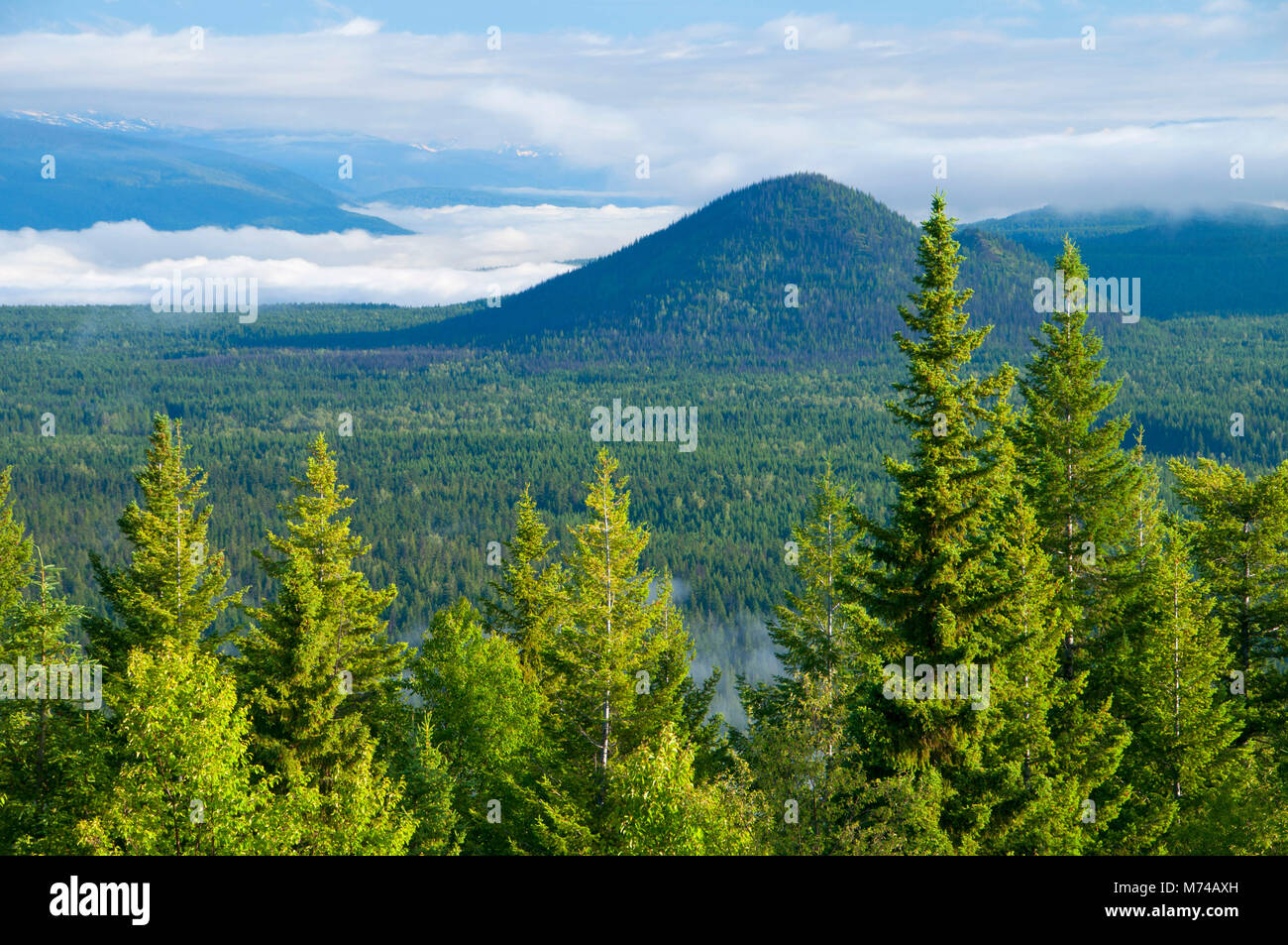 Pyramid Mountain from Green Mountain, Wells Gray Provincial Park ...