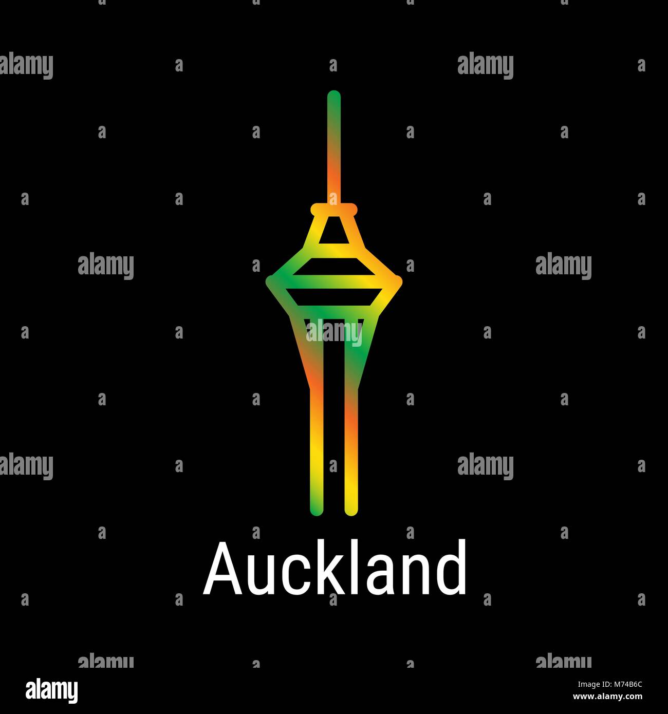 Auckland icon hi-res stock photography and images - Alamy