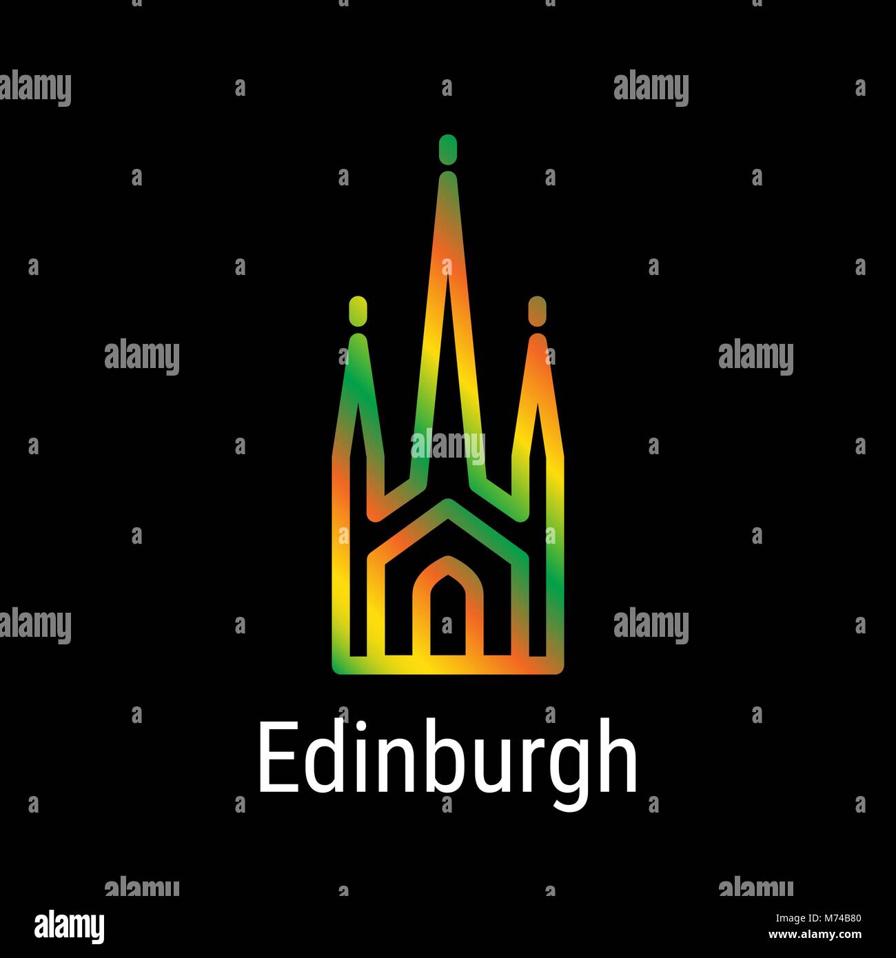 Edinburgh attraction Stock Vector Images - Alamy