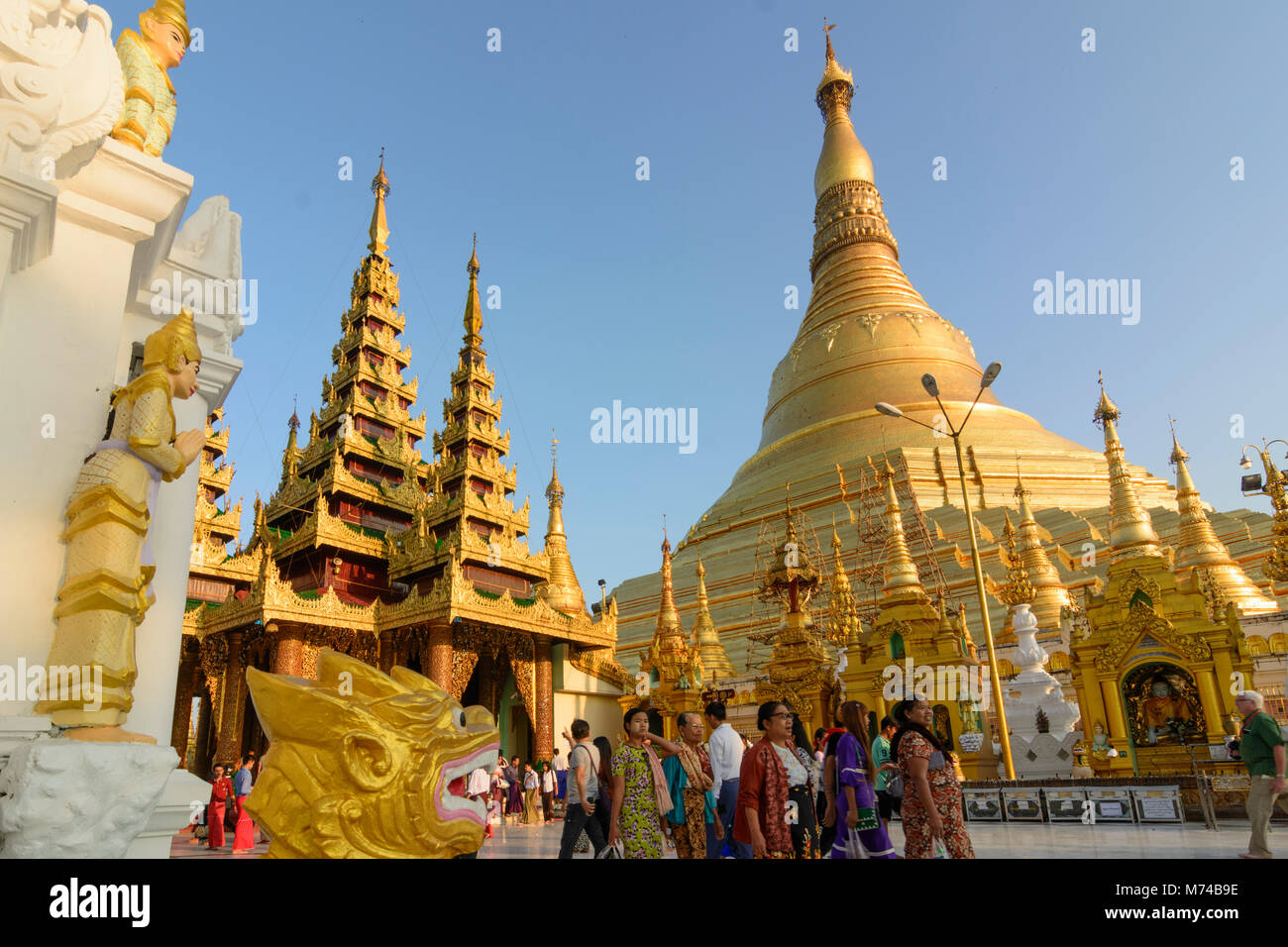 Yangon (Rangoon): Shwedagon Pagoda, , Yangon Region, Myanmar (Burma ...