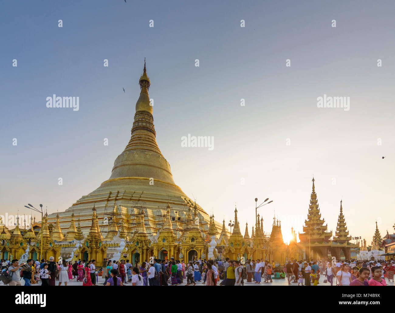 Yangon (Rangoon): Shwedagon Pagoda, , Yangon Region, Myanmar (Burma ...