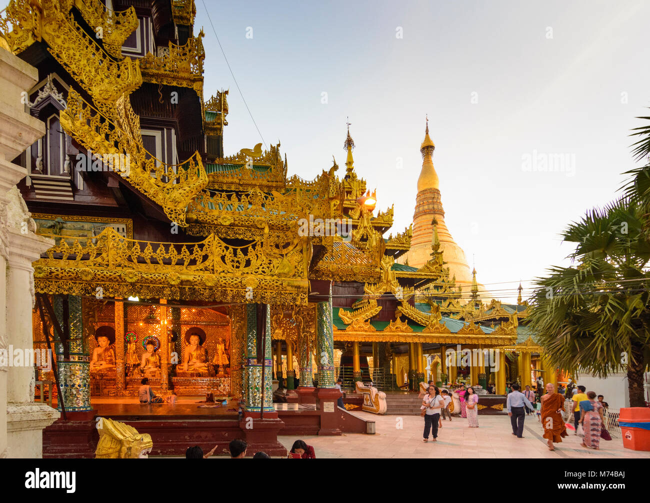 Yangon (Rangoon): Shwedagon Pagoda, , Yangon Region, Myanmar (Burma ...