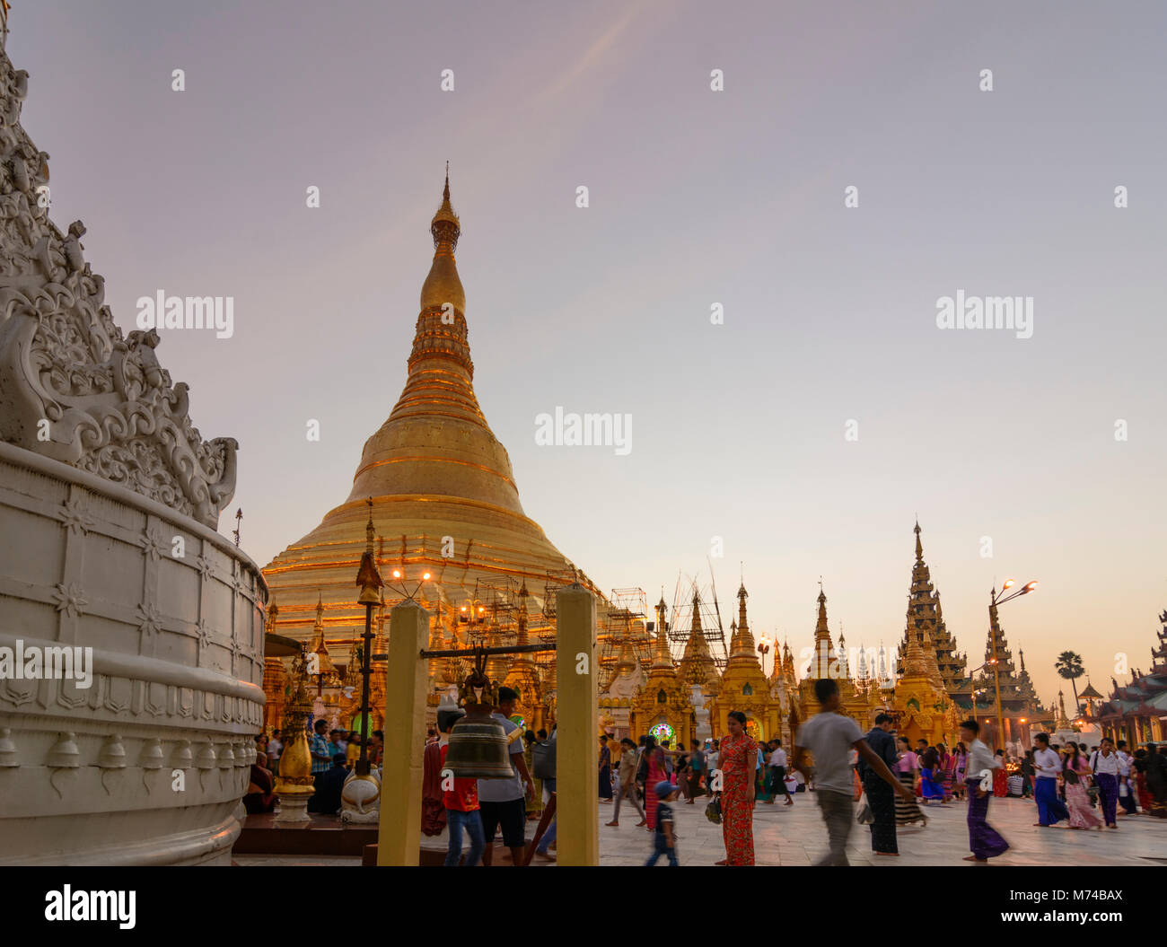 Yangon (Rangoon): Shwedagon Pagoda, , Yangon Region, Myanmar (Burma ...