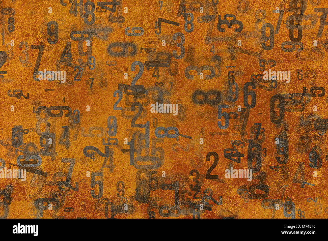 Colorful & blur number from 0 to 9, word cloud for education or ...